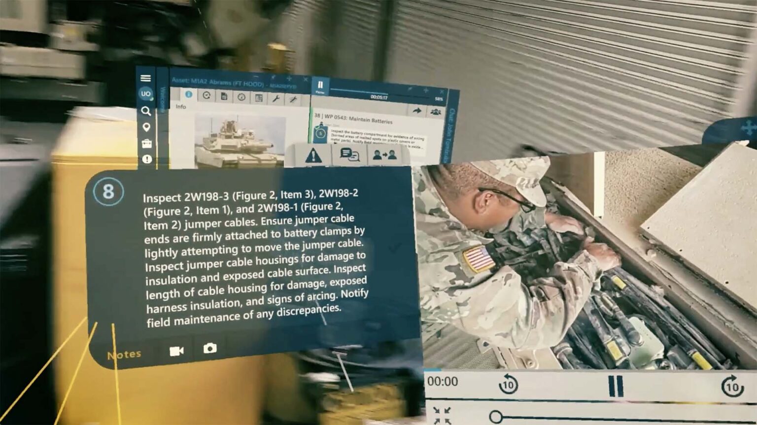Performing Military PMCS With Augmented Reality | Taqtile